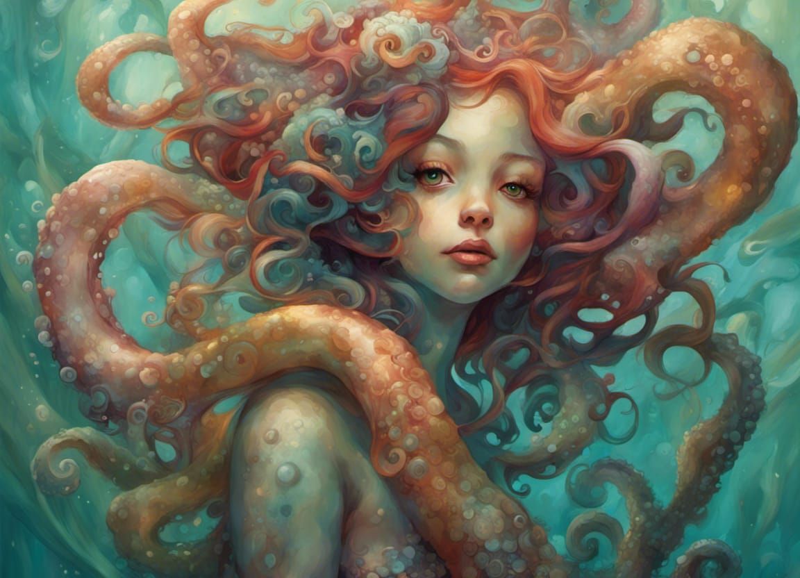 Octopus mermaid - AI Generated Artwork - NightCafe Creator