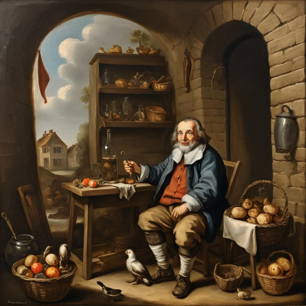 Abraham Teniers - AI Generated Artwork - NightCafe Creator