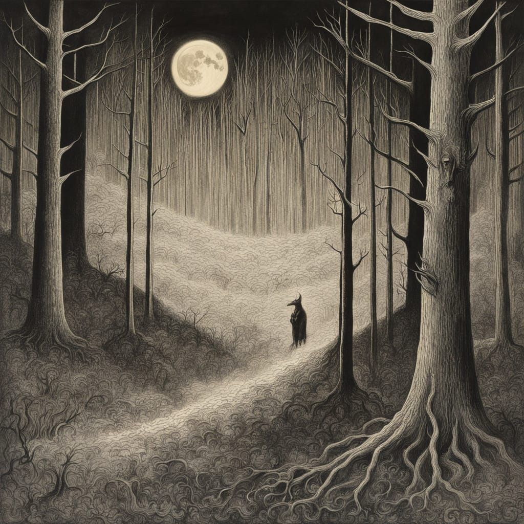 The Devil in the Woods - Mysterious Jersey Devil in Twilight...