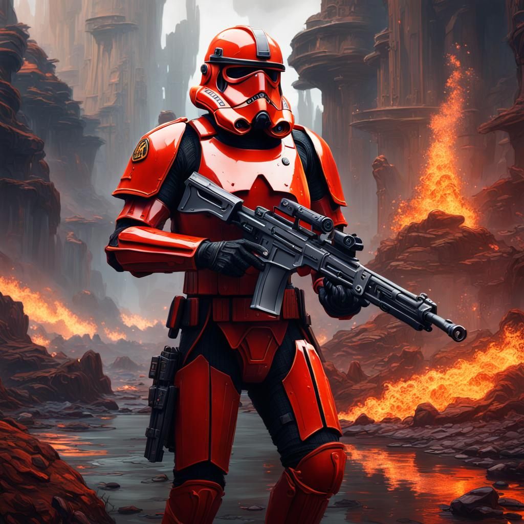 Imperial Fire Trooper - AI Generated Artwork - NightCafe Creator