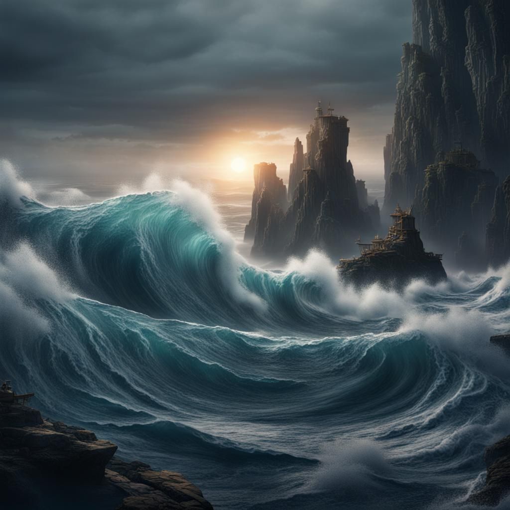 rough ocean - AI Generated Artwork - NightCafe Creator