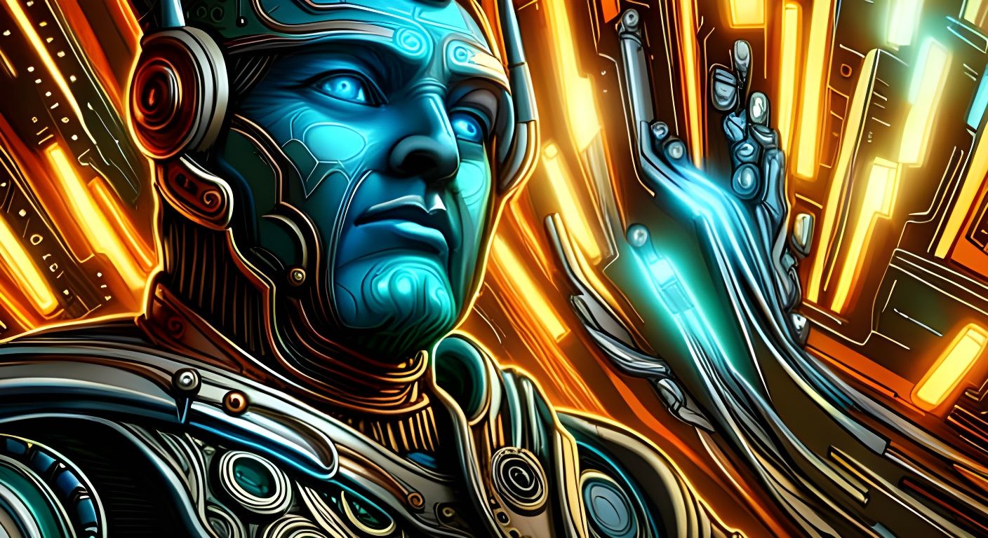 Cyber God - AI Generated Artwork - NightCafe Creator
