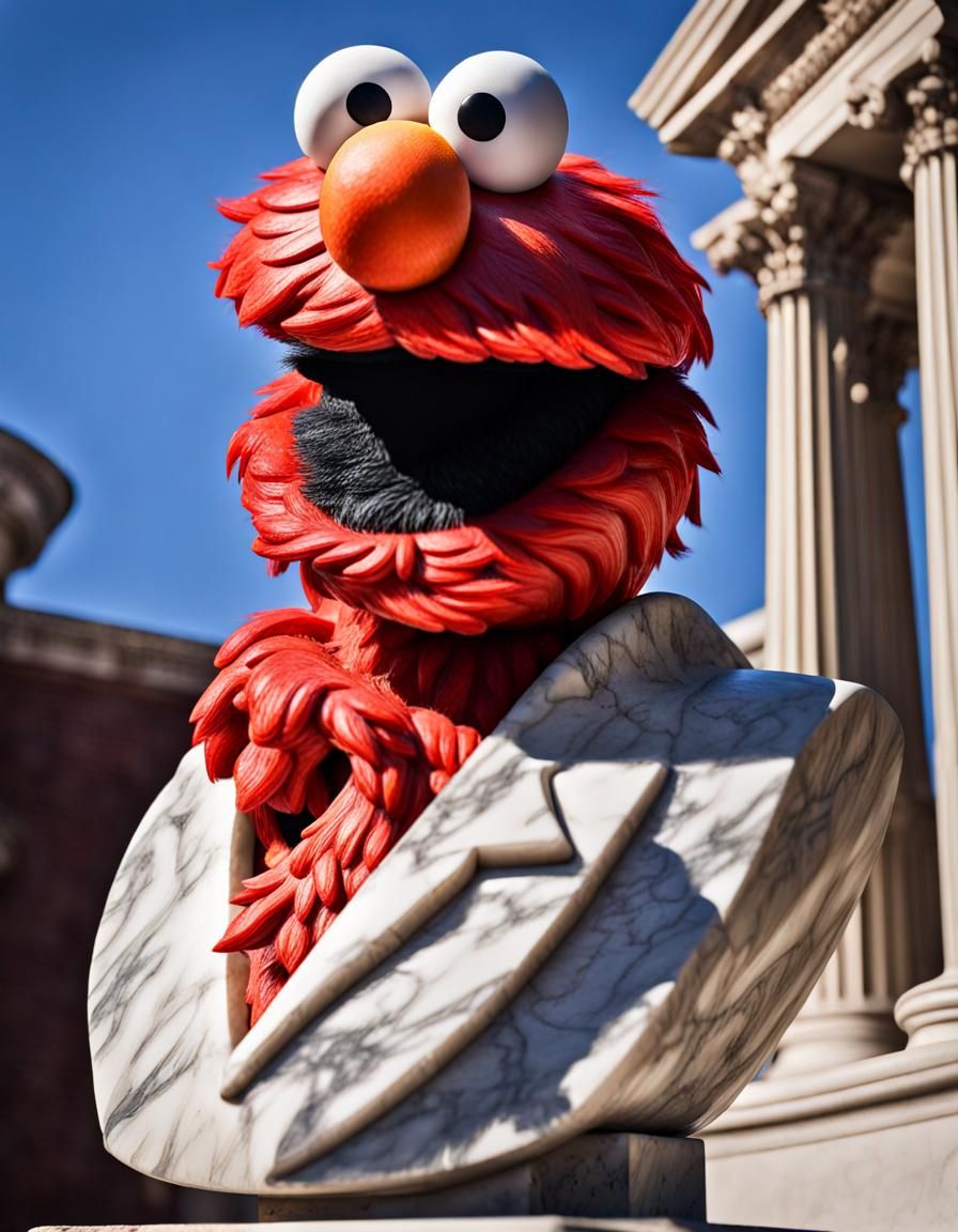 Bust of the great emperor Elmo the first - AI Generated Artwork ...