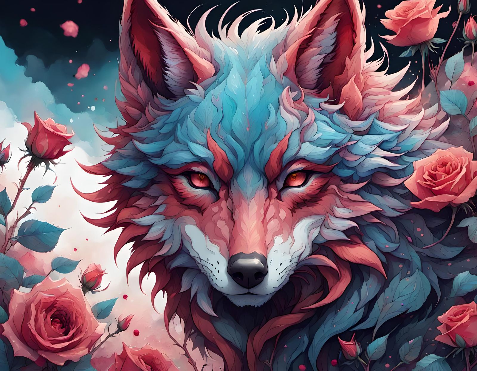 Wolf. - AI Generated Artwork - NightCafe Creator