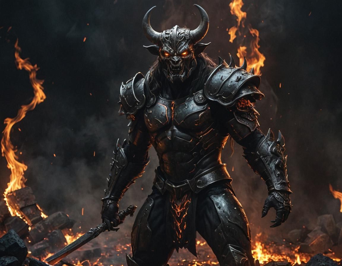 minatour inspired costume - Minotaur in Fiendish Armor, Dark...