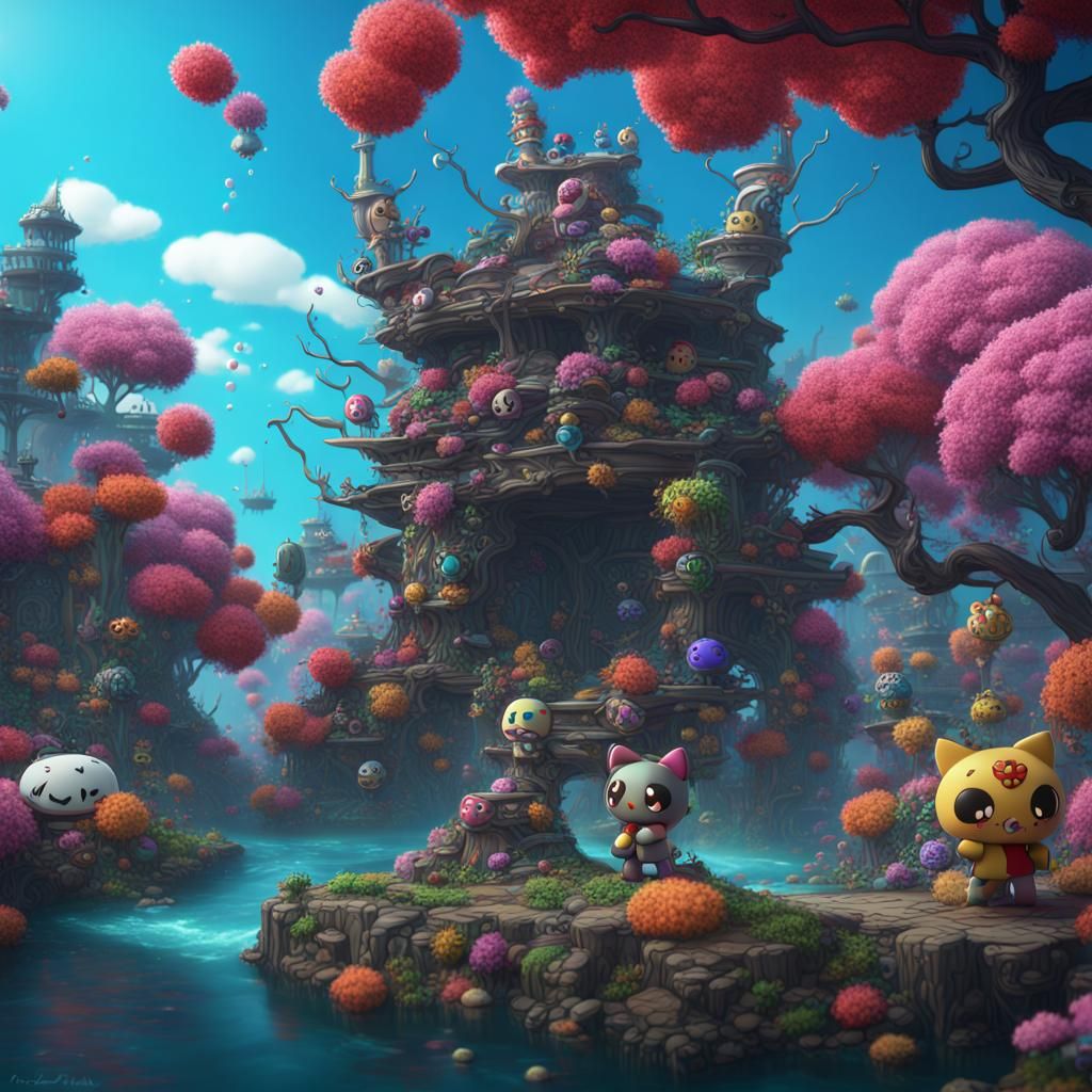 Kawaii Realm - AI Generated Artwork - NightCafe Creator