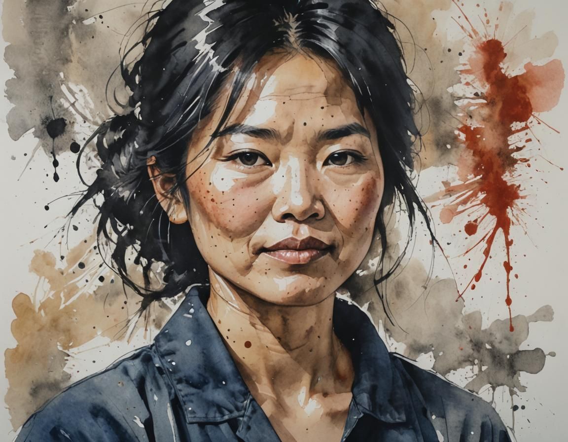 Primal Mark Portrait - AI Generated Artwork - NightCafe Creator