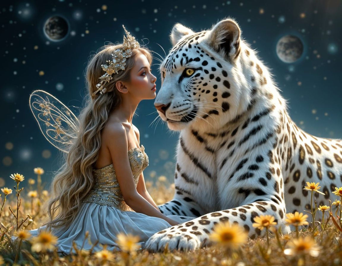 Fairy and leopard - Fairy and leopard