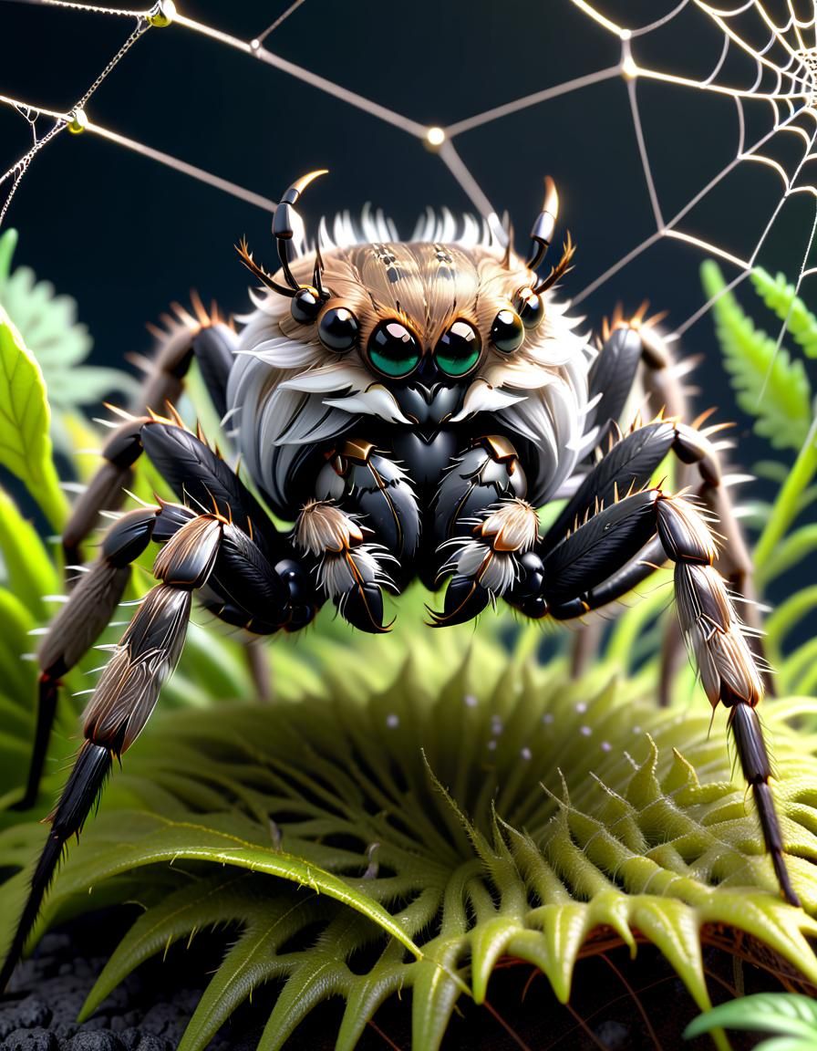 Hairy Spider - AI Generated Artwork - NightCafe Creator