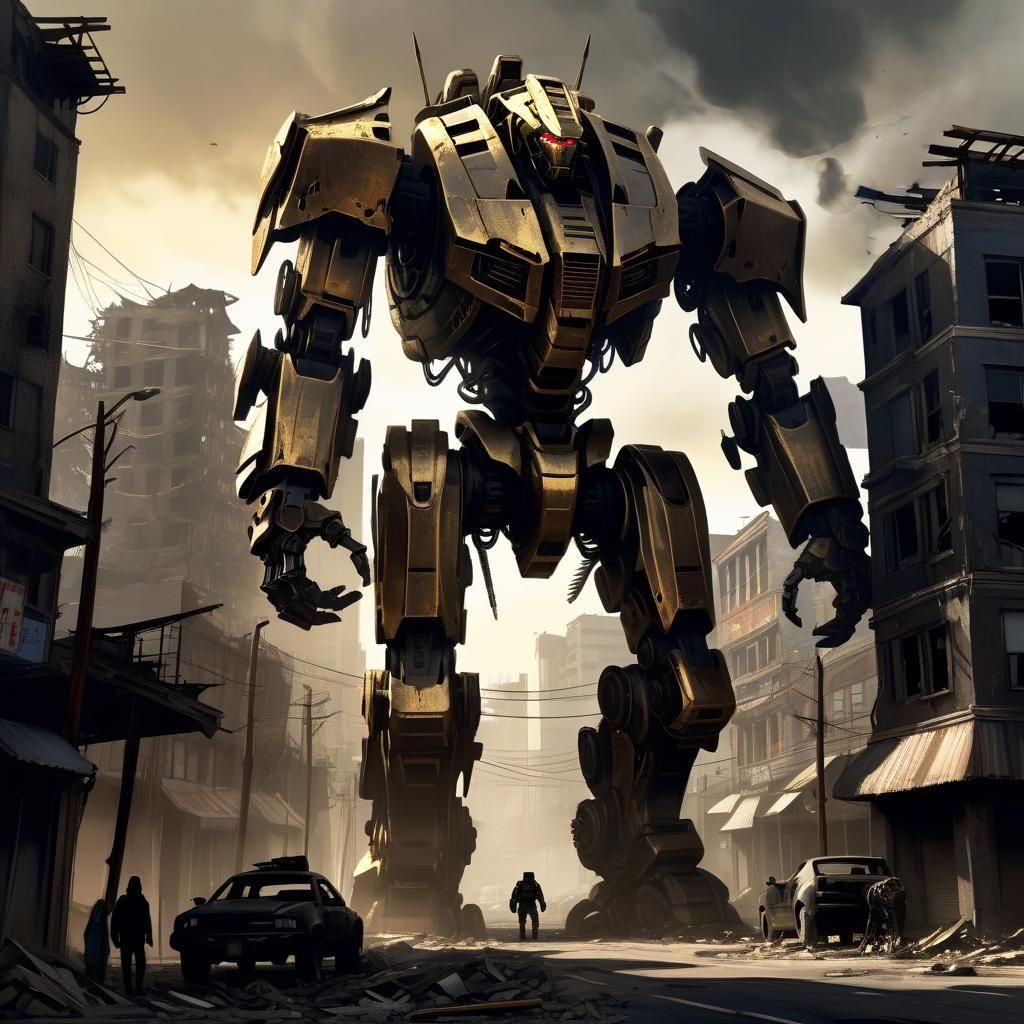 Post-Apocalyptic World - AI Generated Artwork - NightCafe Creator