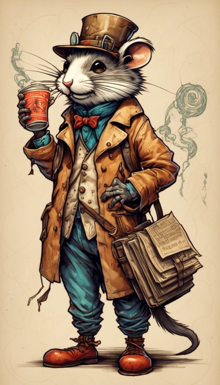 Steve - Grand sewer rat - AI Generated Artwork - NightCafe Creator