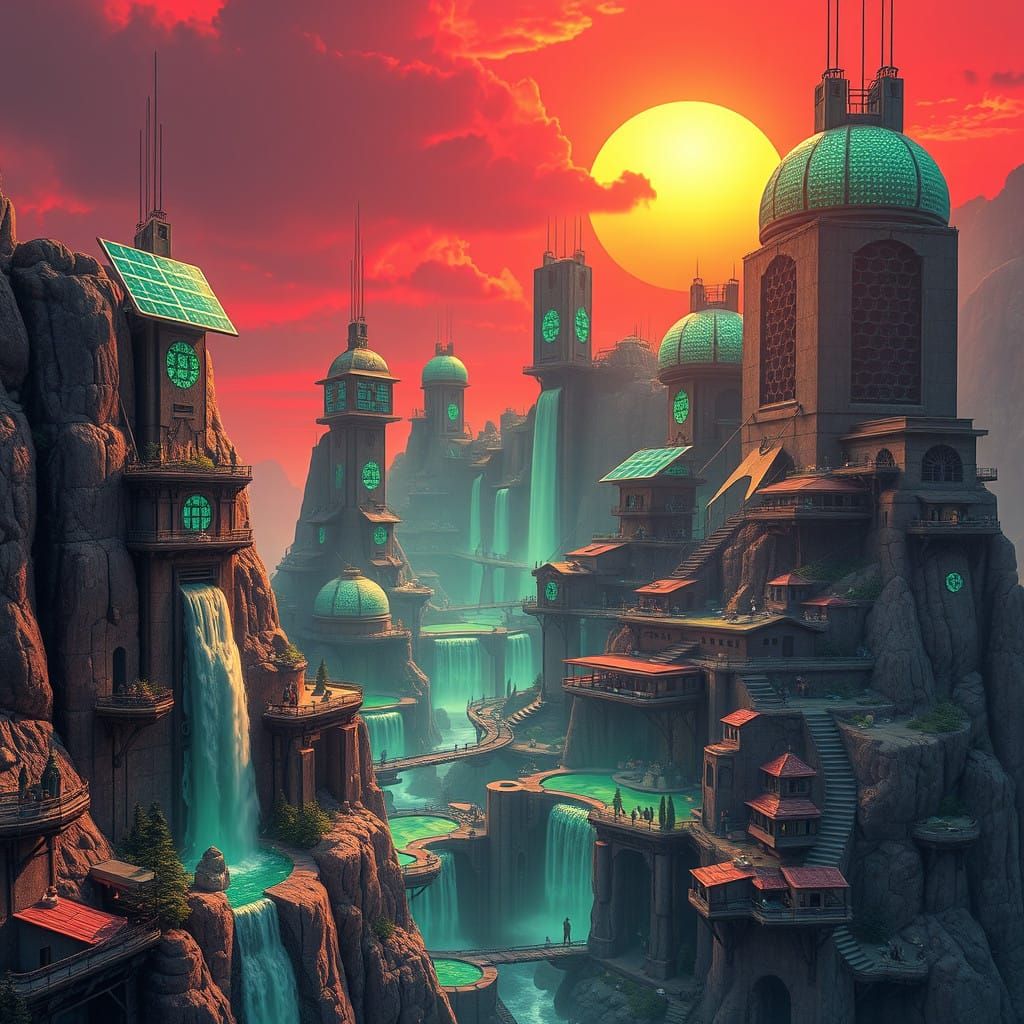 Solarpunk Utopian Alien Colony v5 - Solarpunk Utopian Alien ...