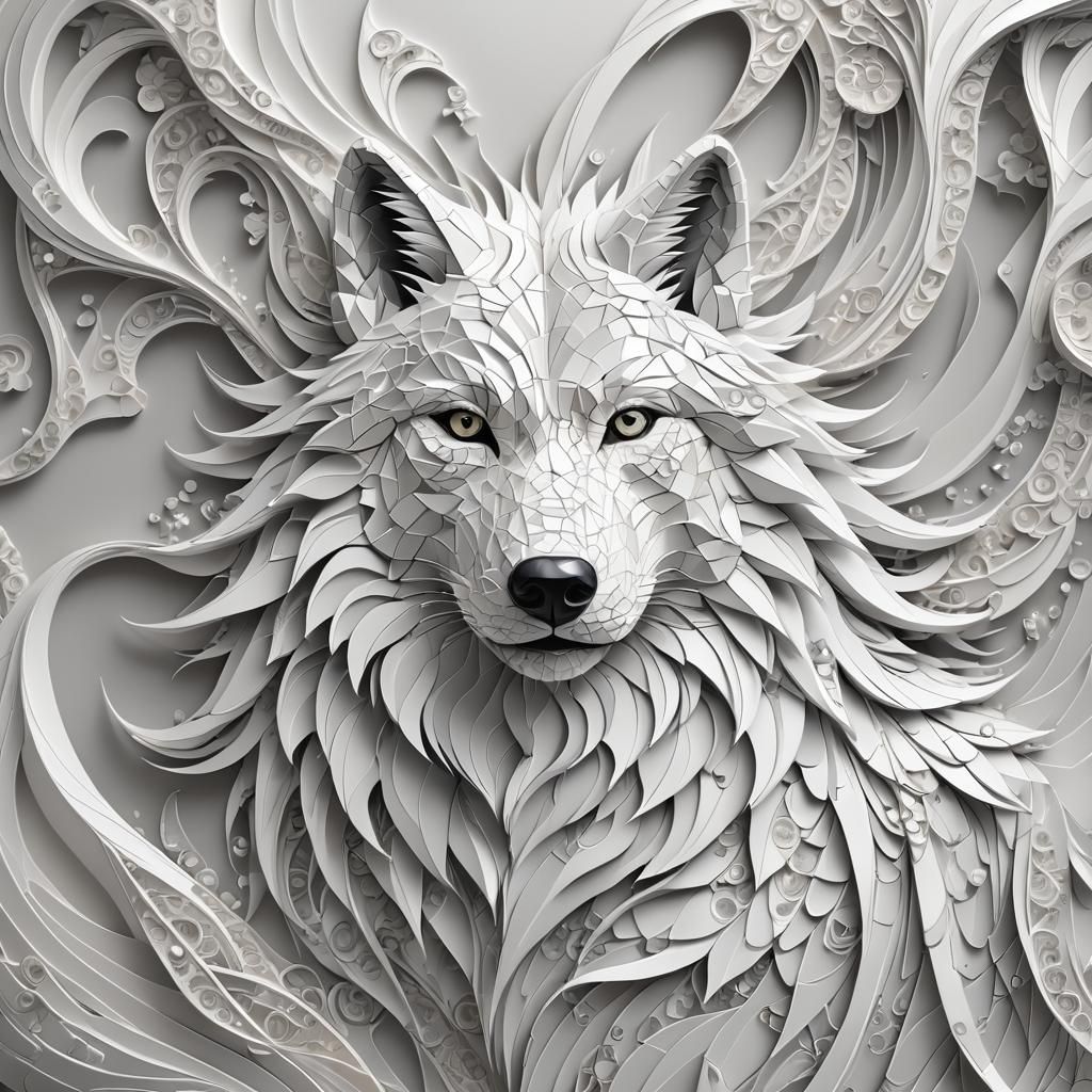 White Wolf - AI Generated Artwork - NightCafe Creator