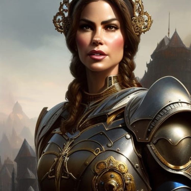Sofia Vergara goes to war - AI Generated Artwork - NightCafe Creator