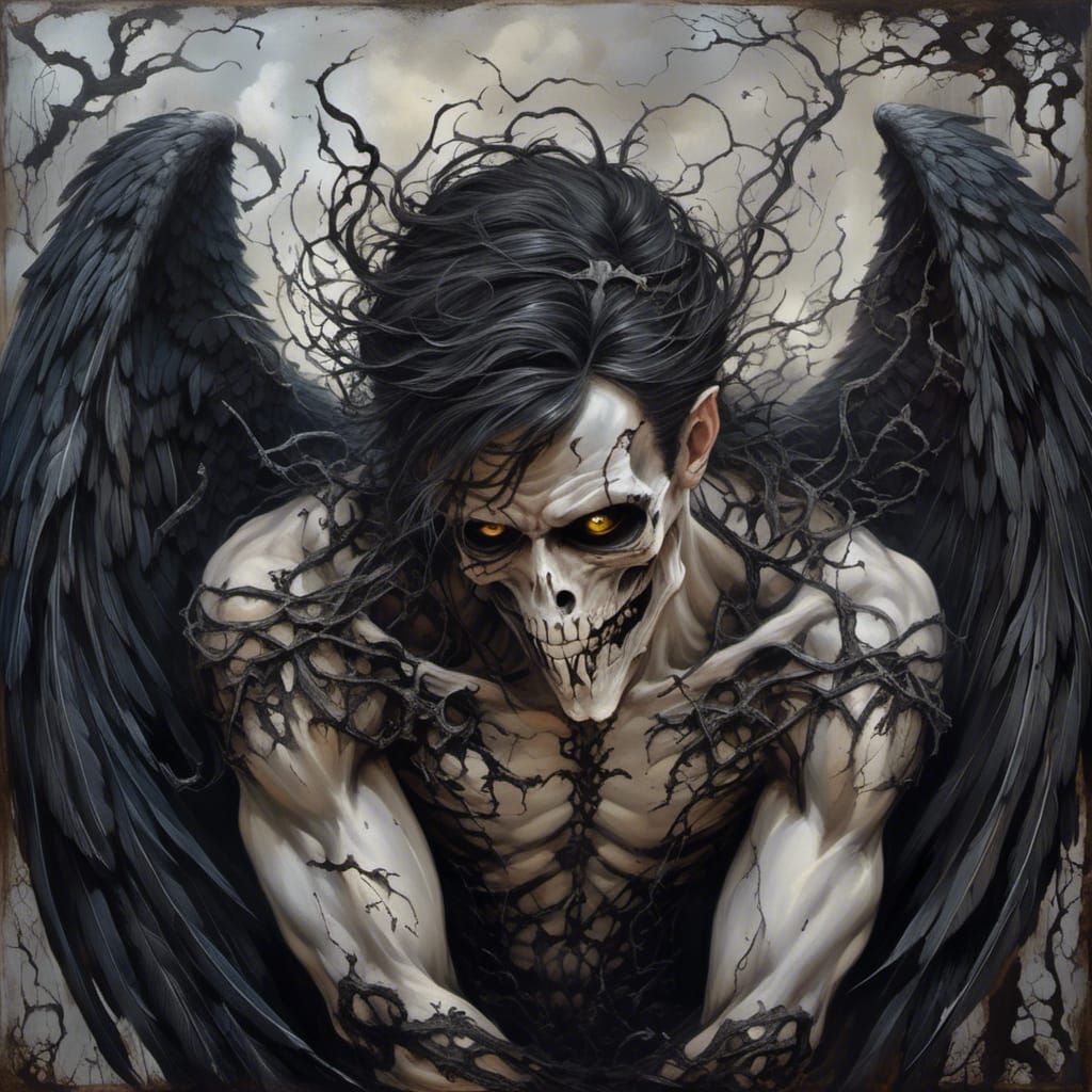 fallen angel male - AI Generated Artwork - NightCafe Creator