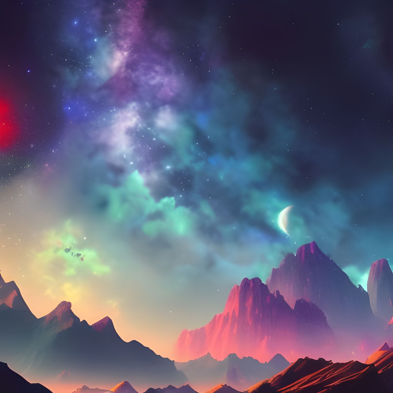 Beautiful Night Sky! 🌌 - AI Generated Artwork - NightCafe Creator