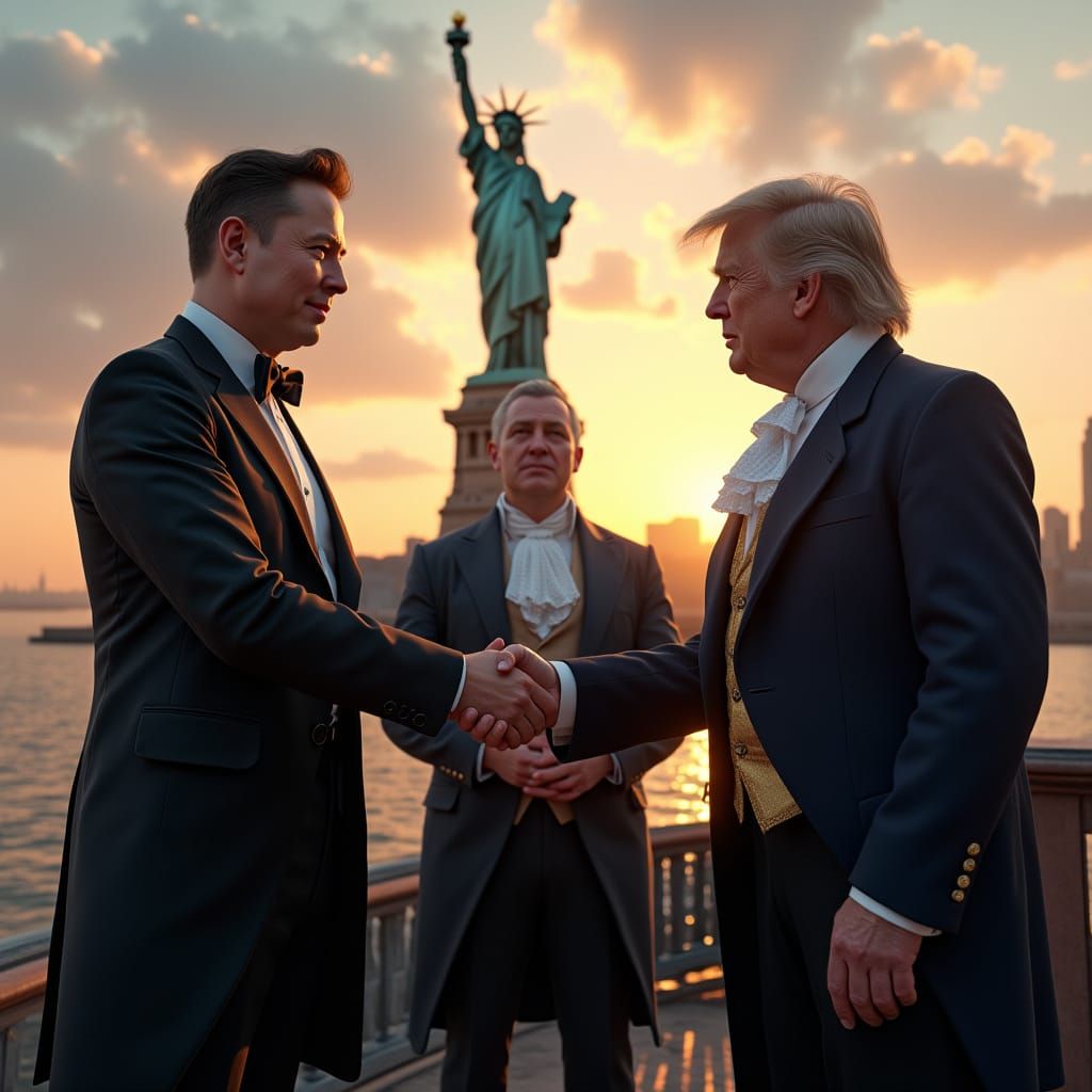 Unity and Liberty: A Symbolic Gesture - AI Art