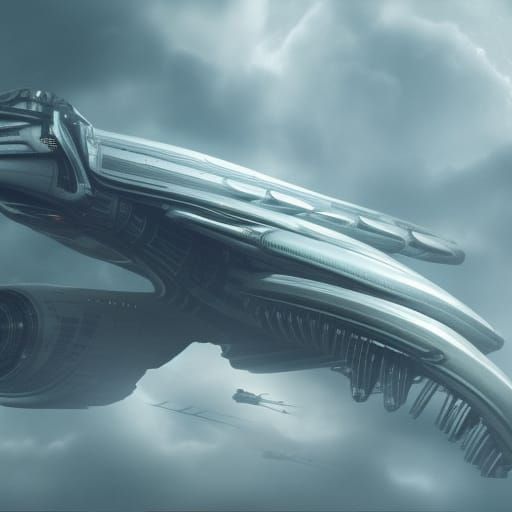 alien futuristic plane - AI Generated Artwork - NightCafe Creator
