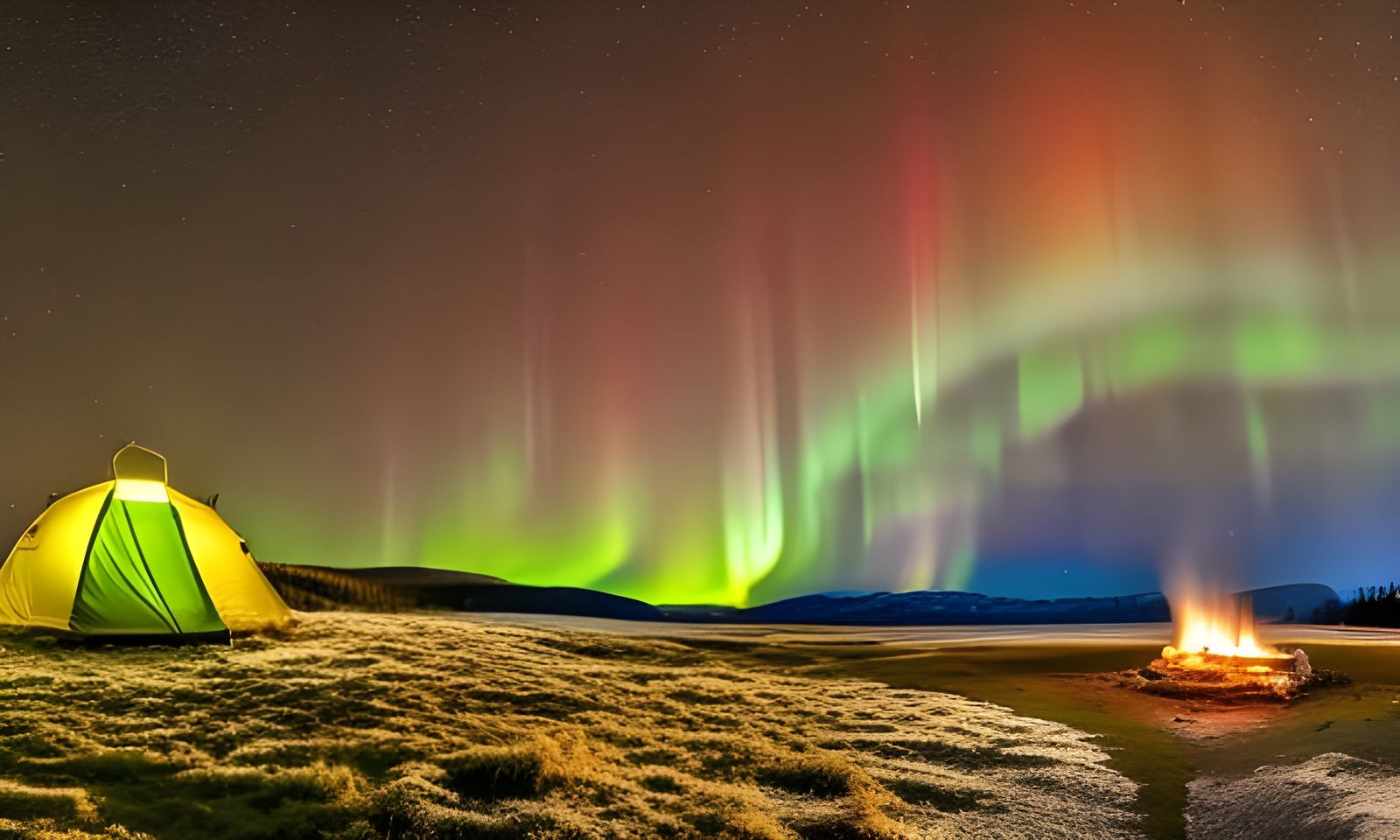 Night Sky Timeline During Real Campfire - AI Generated Artwork ...