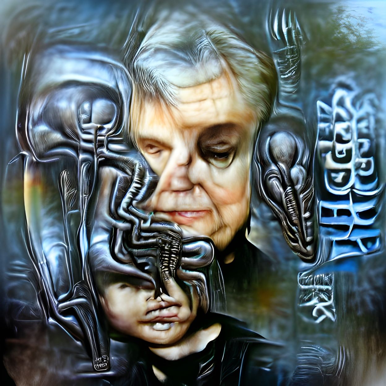 autism speaks H.R. Giger - AI Generated Artwork - NightCafe Creator