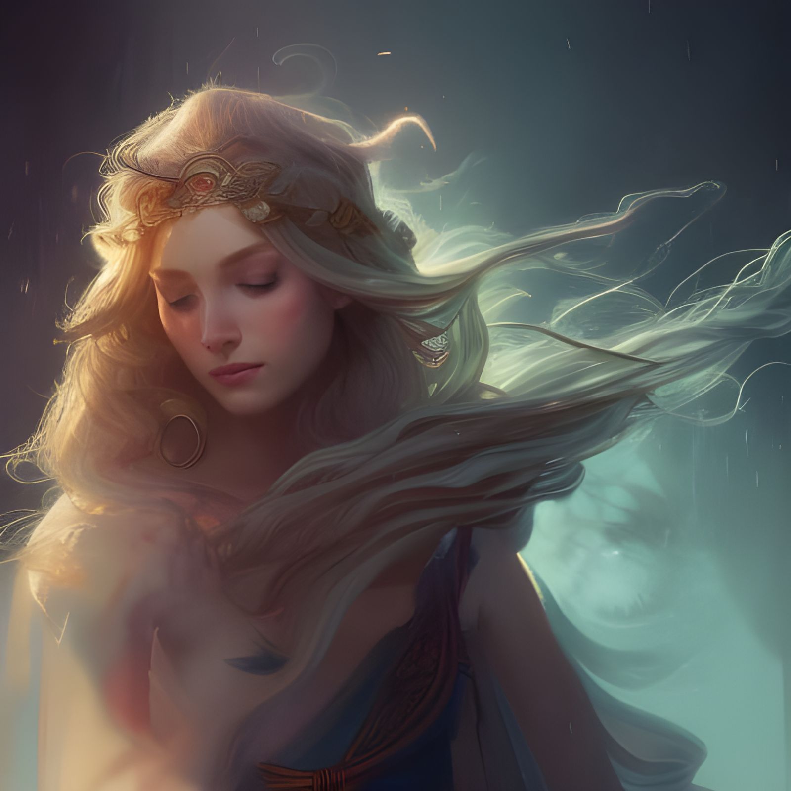 Majestic Elf Lady - AI Generated Artwork - NightCafe Creator