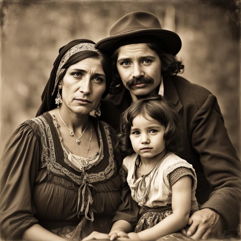 Gypsy portrait family - Gypsy portrait family