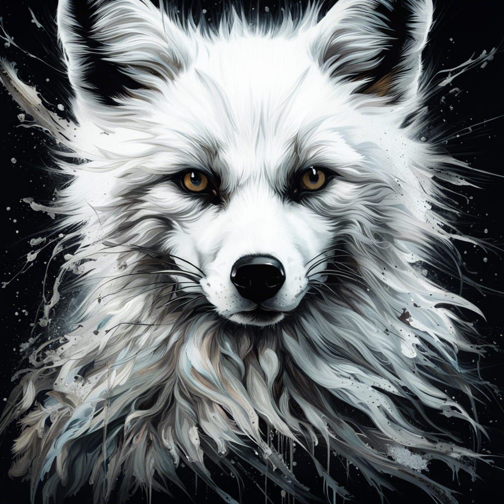 Arctic fox - AI Generated Artwork - NightCafe Creator