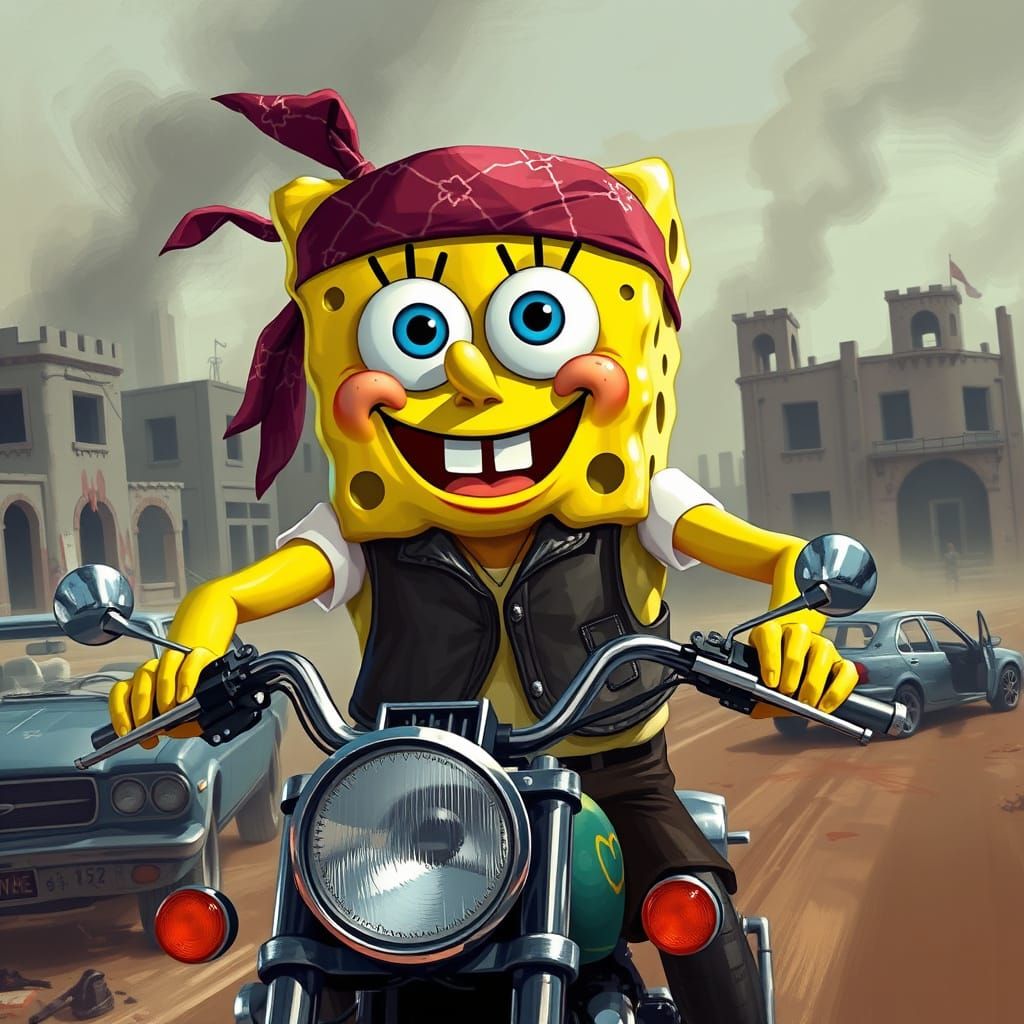 Spongebob into the future - SpongeBob in a Mad Max Apocalyp...
