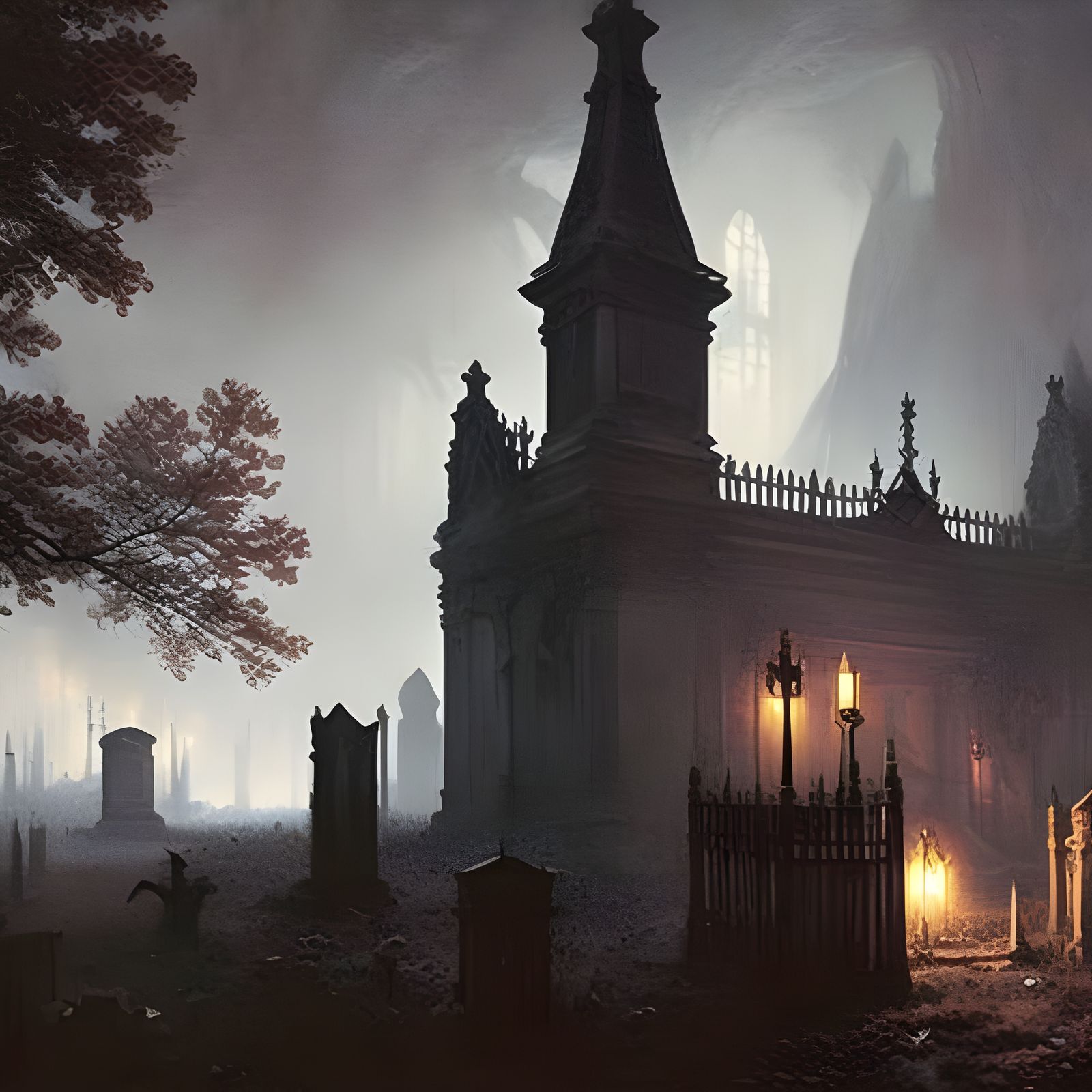 Graveyard - AI Generated Artwork - NightCafe Creator