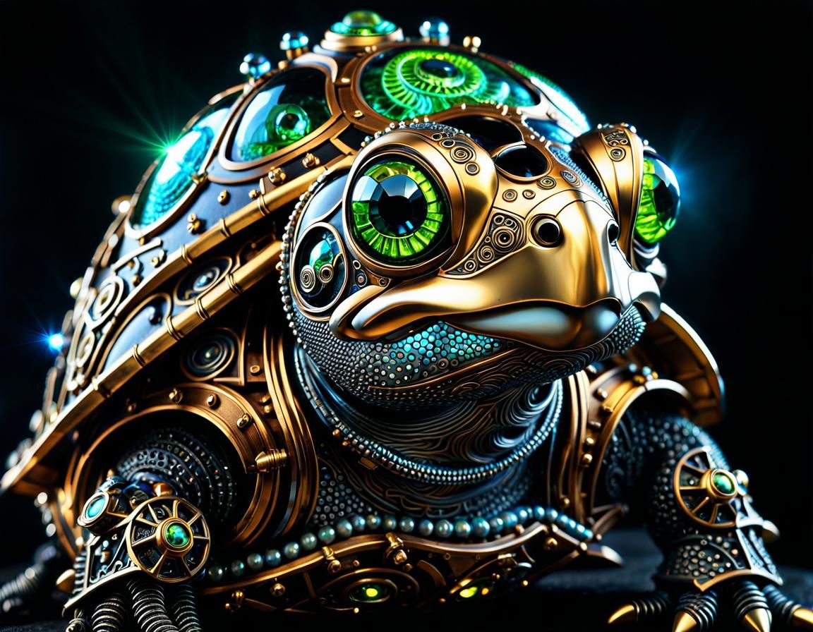 steampunk turtle - AI Generated Artwork - NightCafe Creator