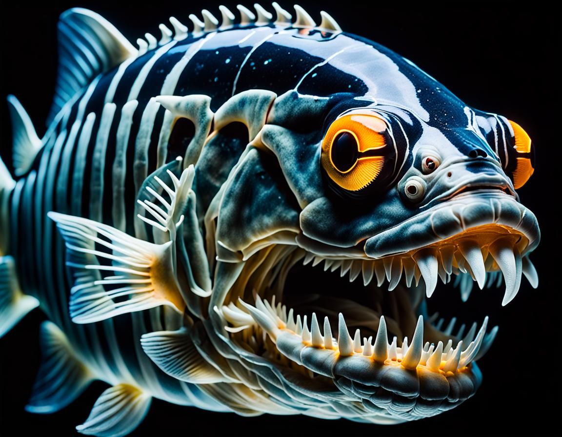 Abyssal glassfish - AI Generated Artwork - NightCafe Creator