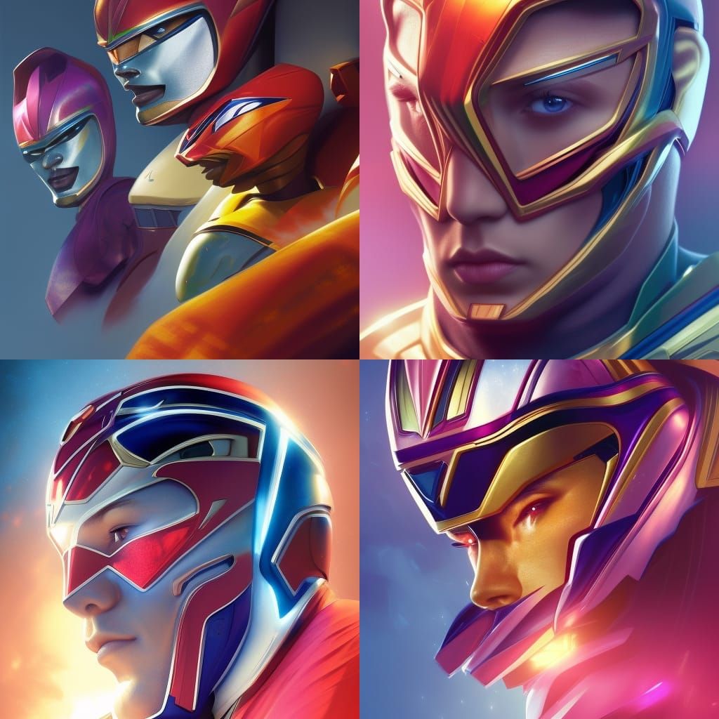 power rangers - AI Generated Artwork - NightCafe Creator
