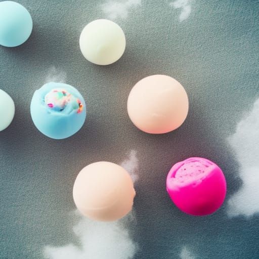 ice cream orbs - AI Generated Artwork - NightCafe Creator