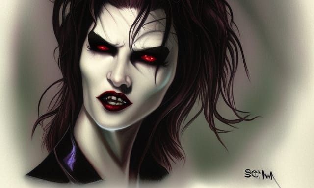 vampire by artist "Scott M Fischer" - AI Generated Artwork - NightCafe ...