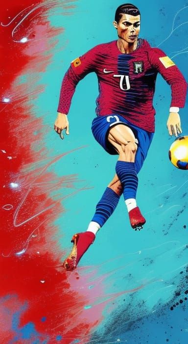 Cristiano Ronaldo - AI Generated Artwork - NightCafe Creator
