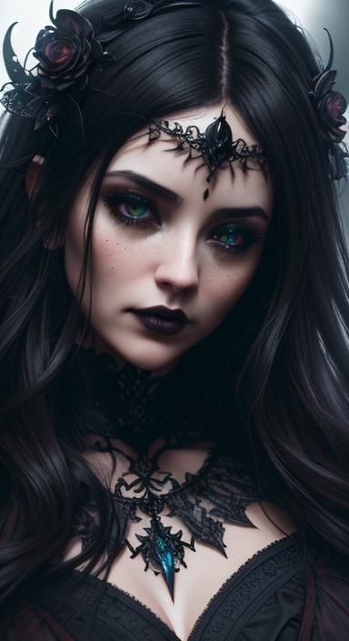 Beautiful gothic goddess - AI Generated Artwork - NightCafe Creator