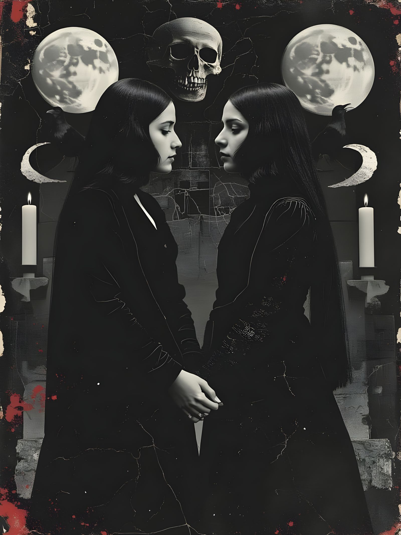Sisters of the Pagan Moons - Mysterious Goth Twin Goddesses ...