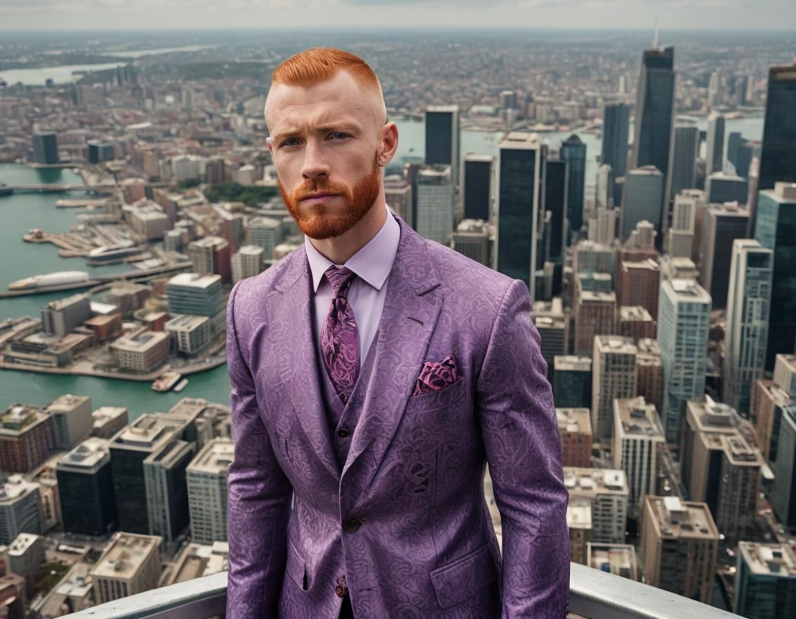 Handsome ginger couple wearing suits - AI Generated Artwork - NightCafe ...