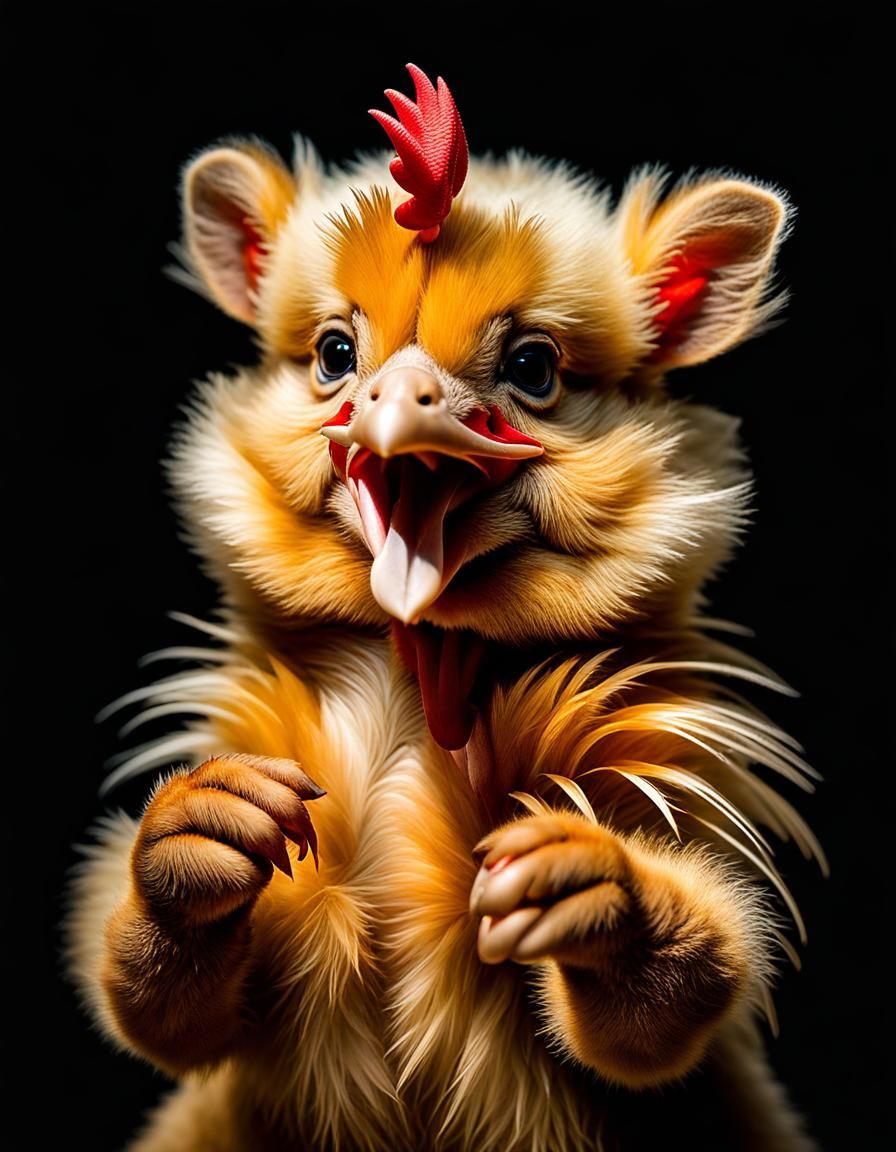 Photograph Portrait, of a crazy cute, fuzzy little Baby masculine Bear ...