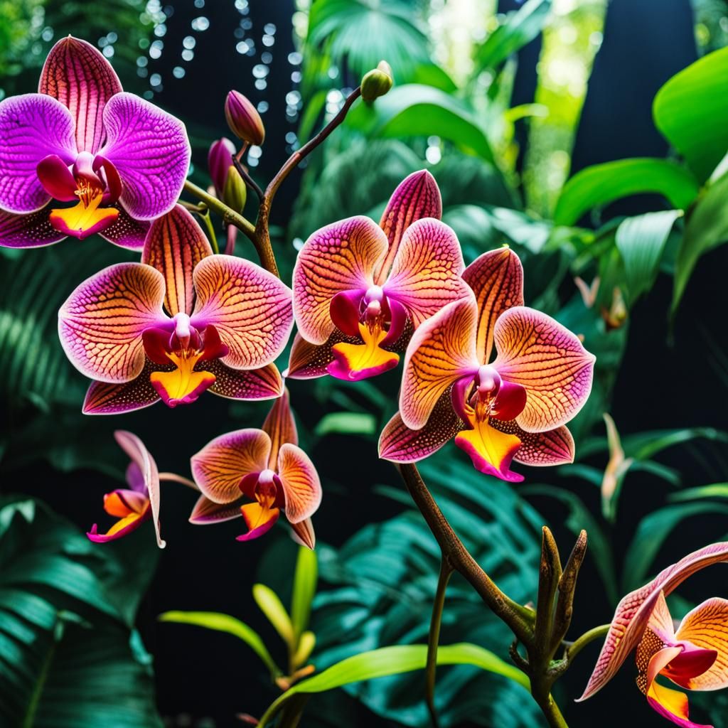 Orchids - AI Generated Artwork - NightCafe Creator