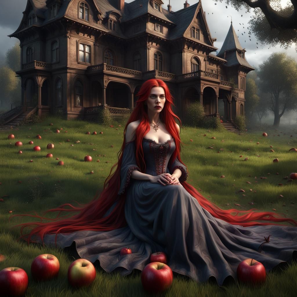 The apple lady - AI Generated Artwork - NightCafe Creator