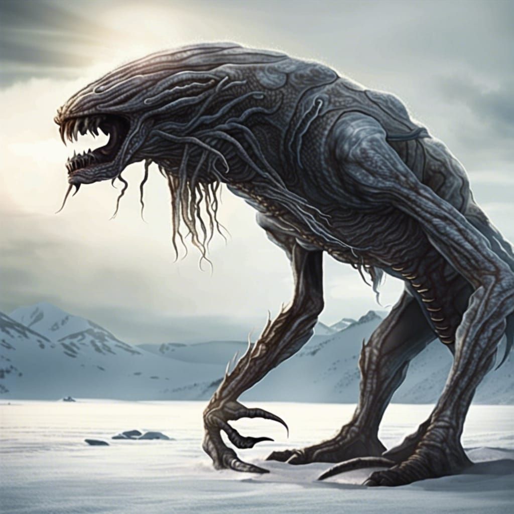 Ice Alien - AI Generated Artwork - NightCafe Creator