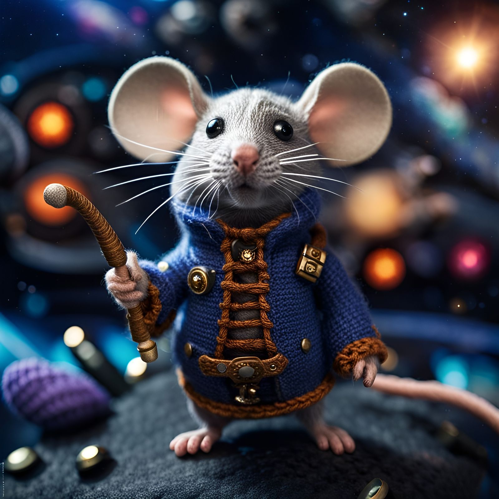 Pirate Space Mouse - AI Generated Artwork - NightCafe Creator