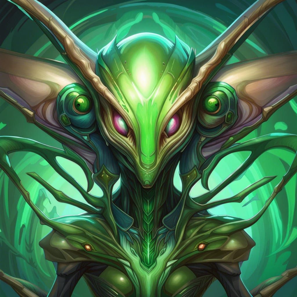Ancient Mantis Extraterrestrial - AI Generated Artwork - NightCafe Creator
