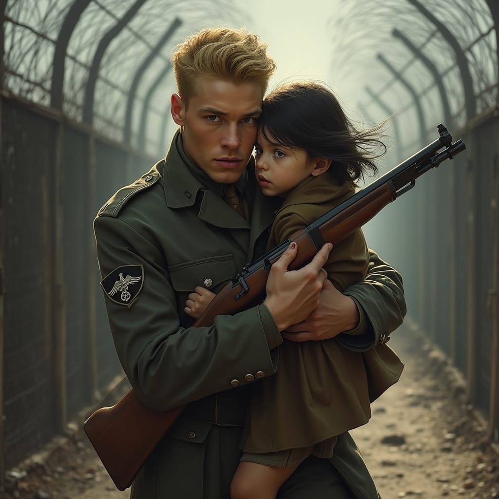 A Sympathetic Man - A Sympathetic Soldier in a Dramatic Mome...