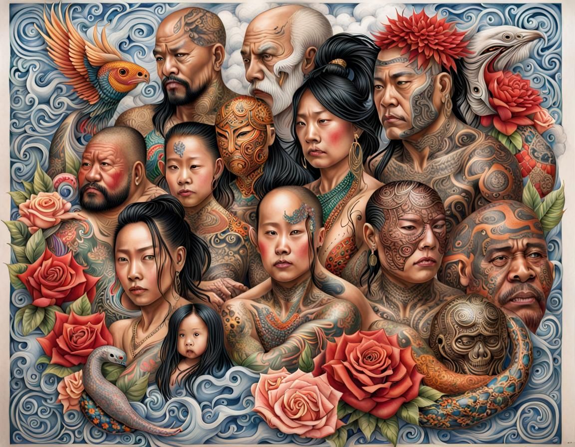 Symphony of Ink - AI Generated Artwork - NightCafe Creator