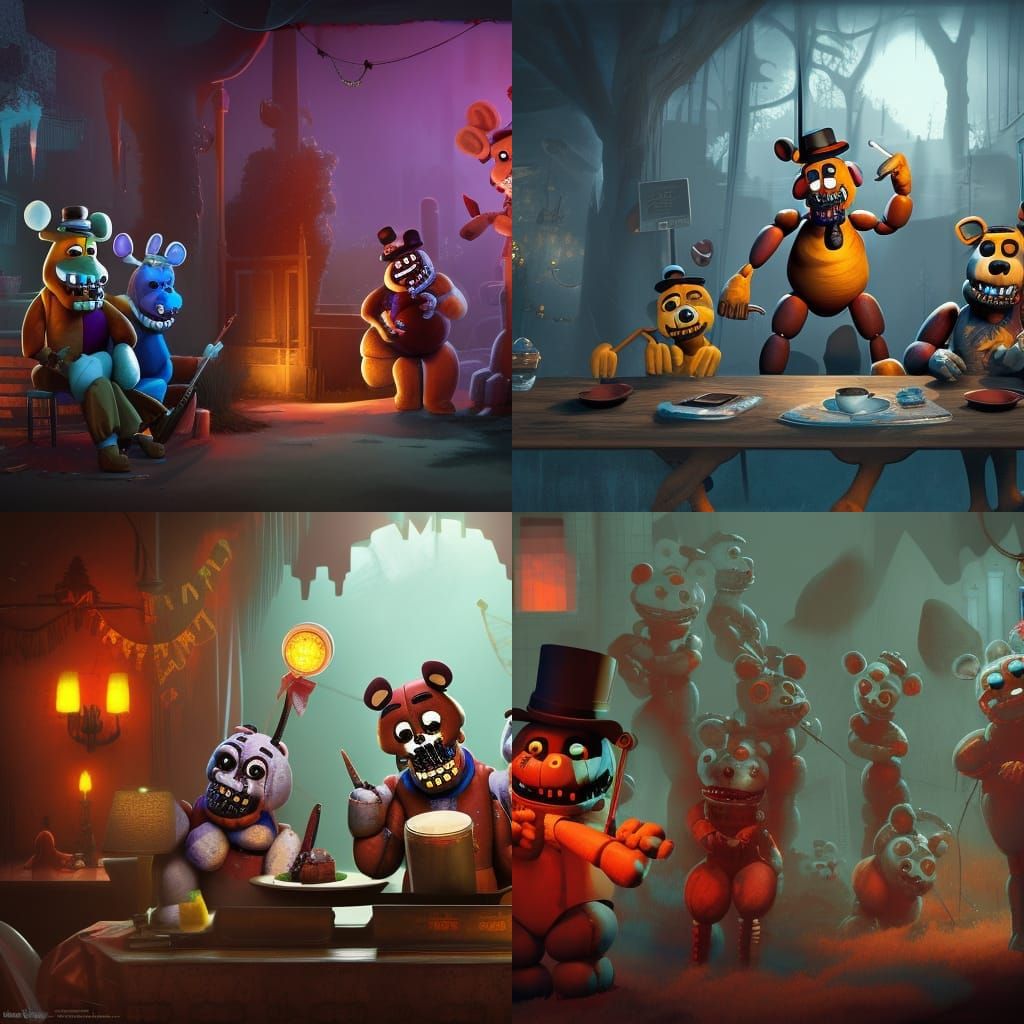 five nights at freddys - AI Generated Artwork - NightCafe Creator