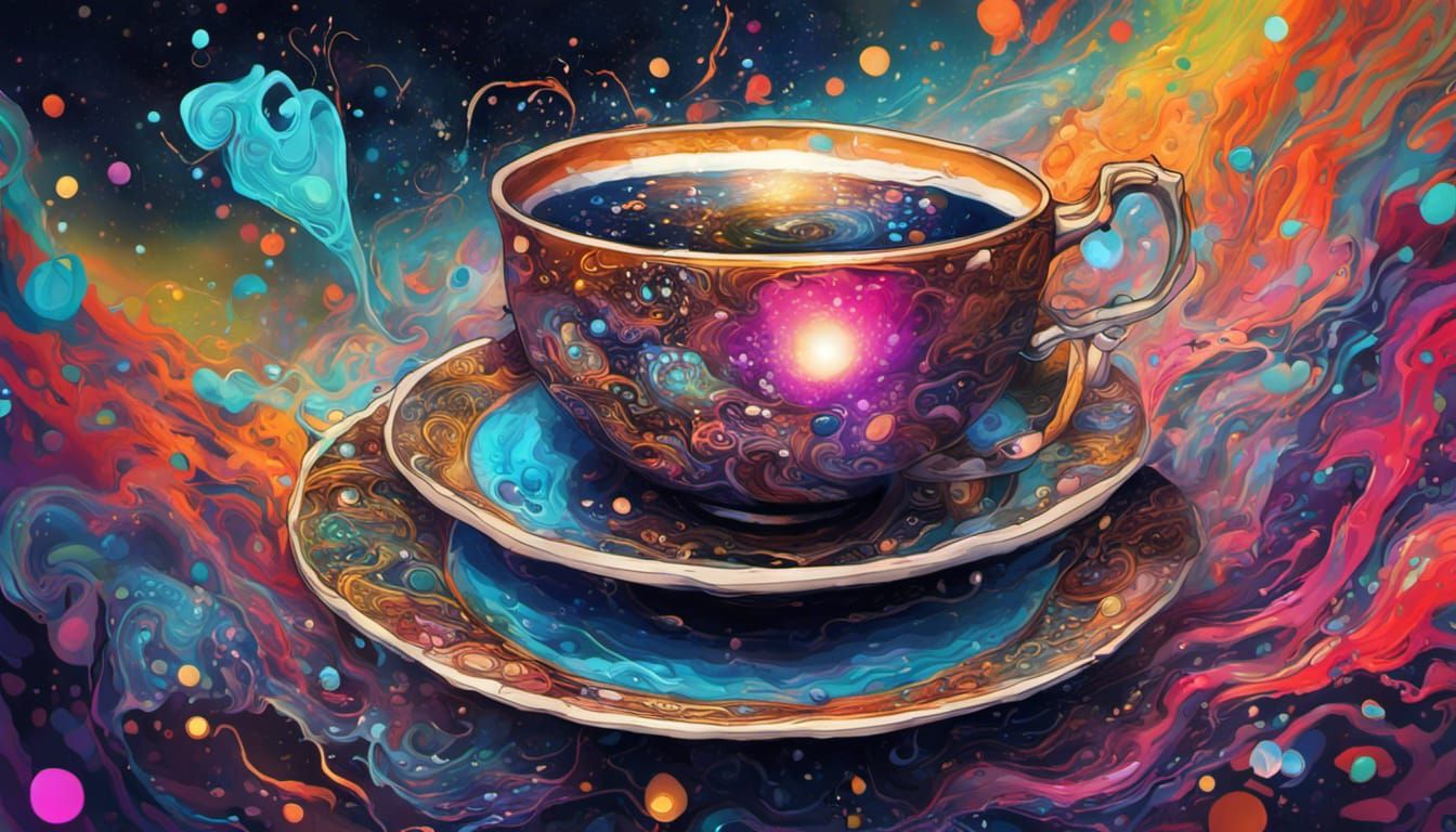 Synesthesia Teacup - AI Generated Artwork - NightCafe Creator