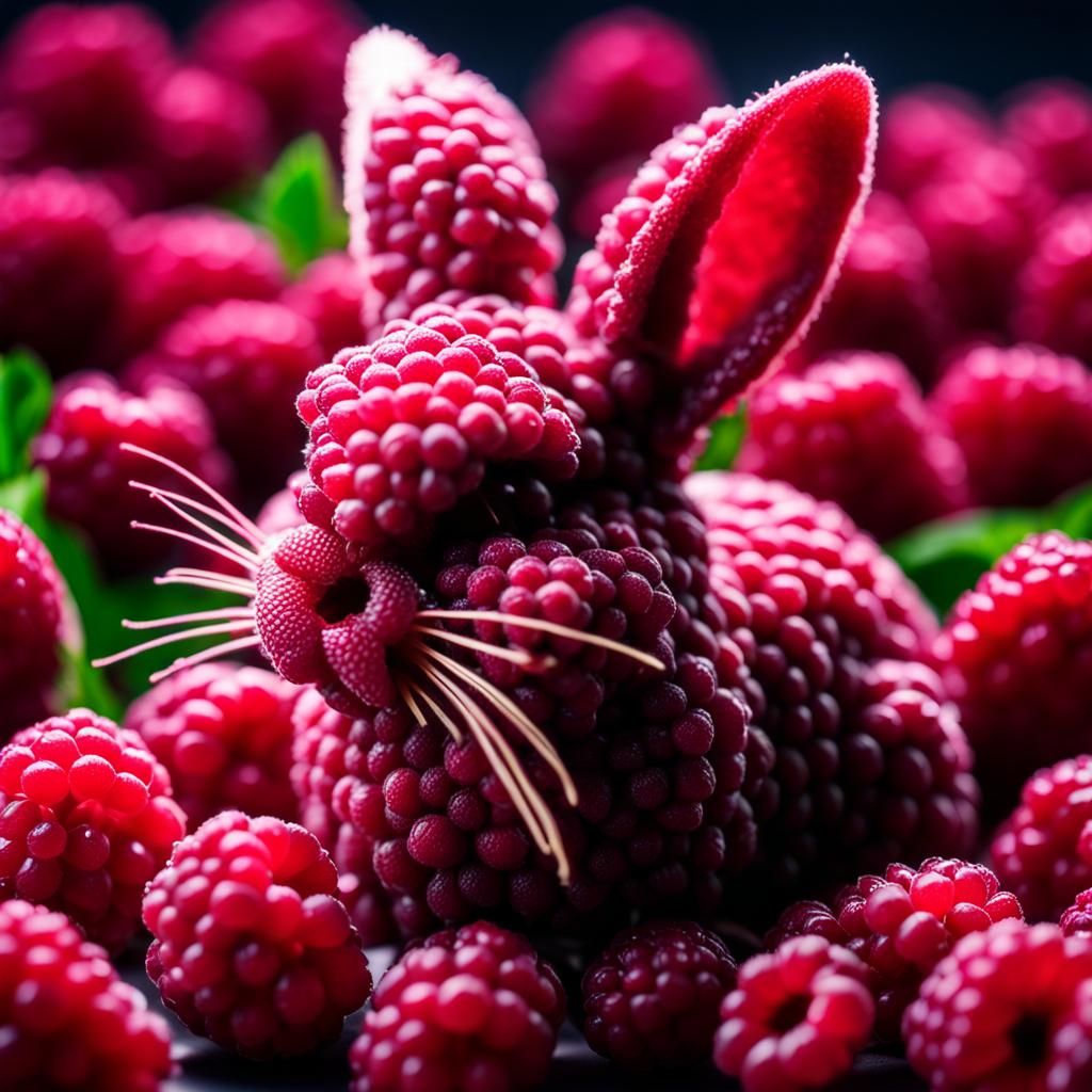 Raspberry Rabbit - AI Generated Artwork - NightCafe Creator