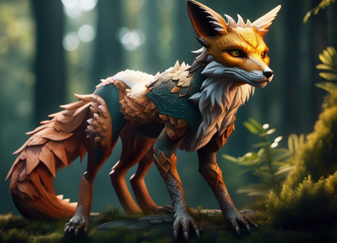 Fox Dragon - AI Generated Artwork - NightCafe Creator